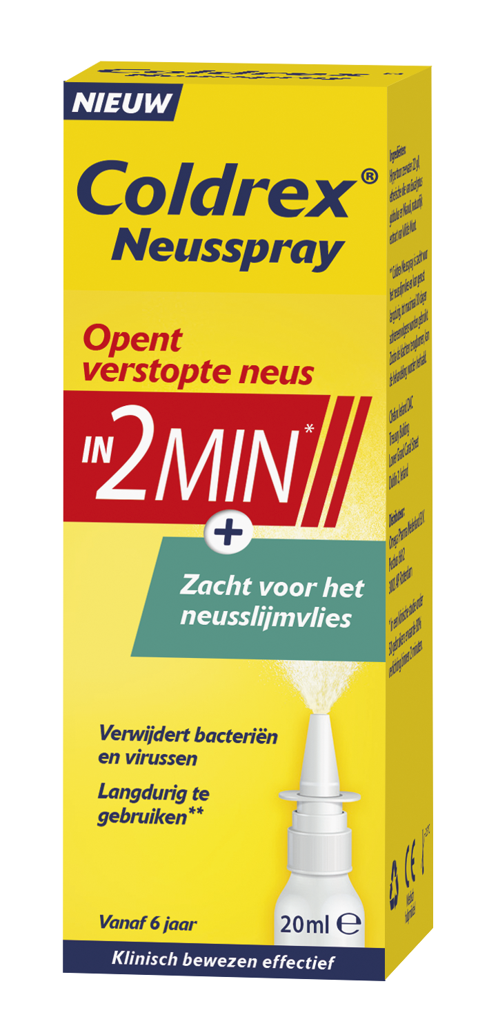 Coldrex Neusspray | opent verstopte neus in 2 minuten